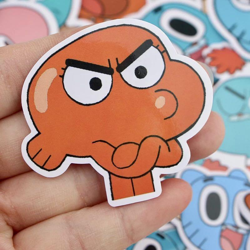 (Stickers) 35pc The Amazing World Of Gumball American Cartoon Network ...