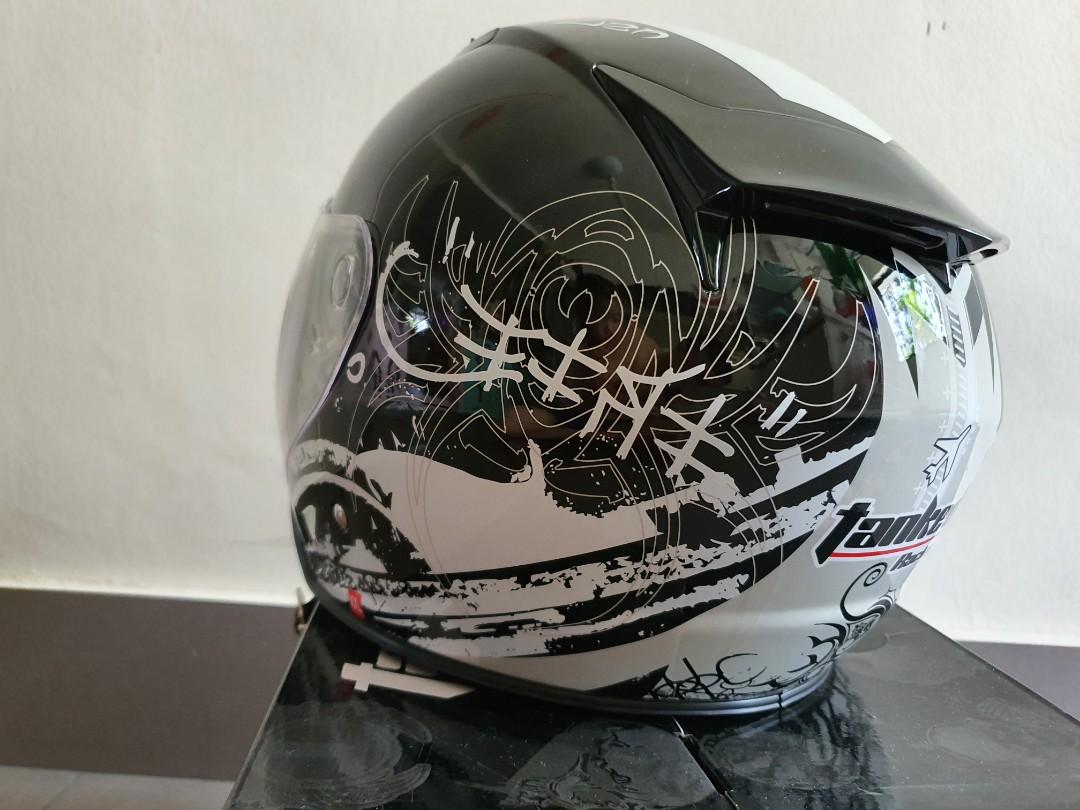Tanked Racing Helmet, Motorcycles, Motorcycle Apparel on Carousell