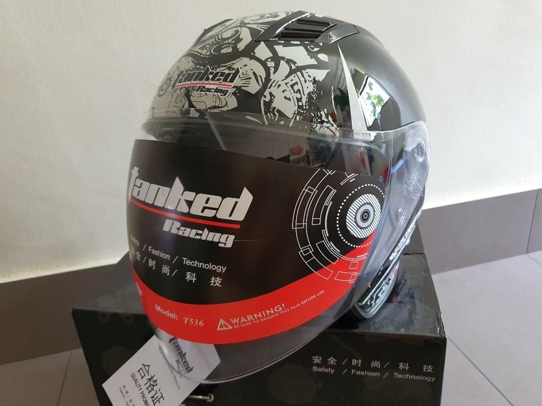 Tanked Racing Helmet, Motorcycles, Motorcycle Apparel on Carousell