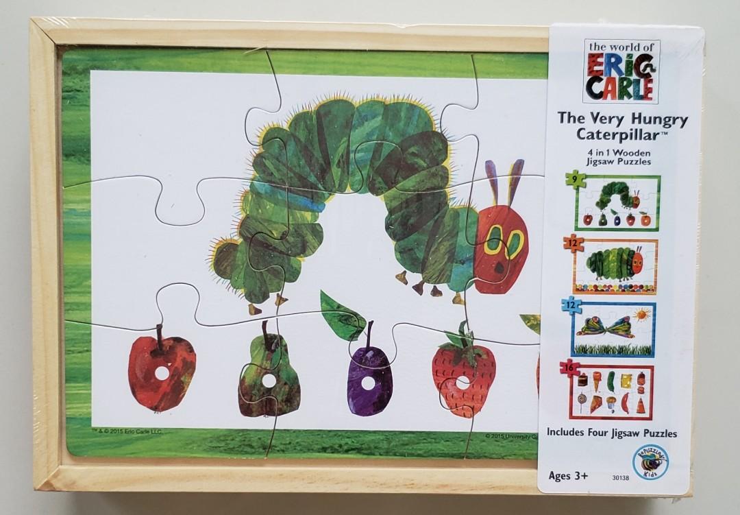 The Very Hungry Caterpillar - 4 in 1 puzzles, Hobbies & Toys, Books ...