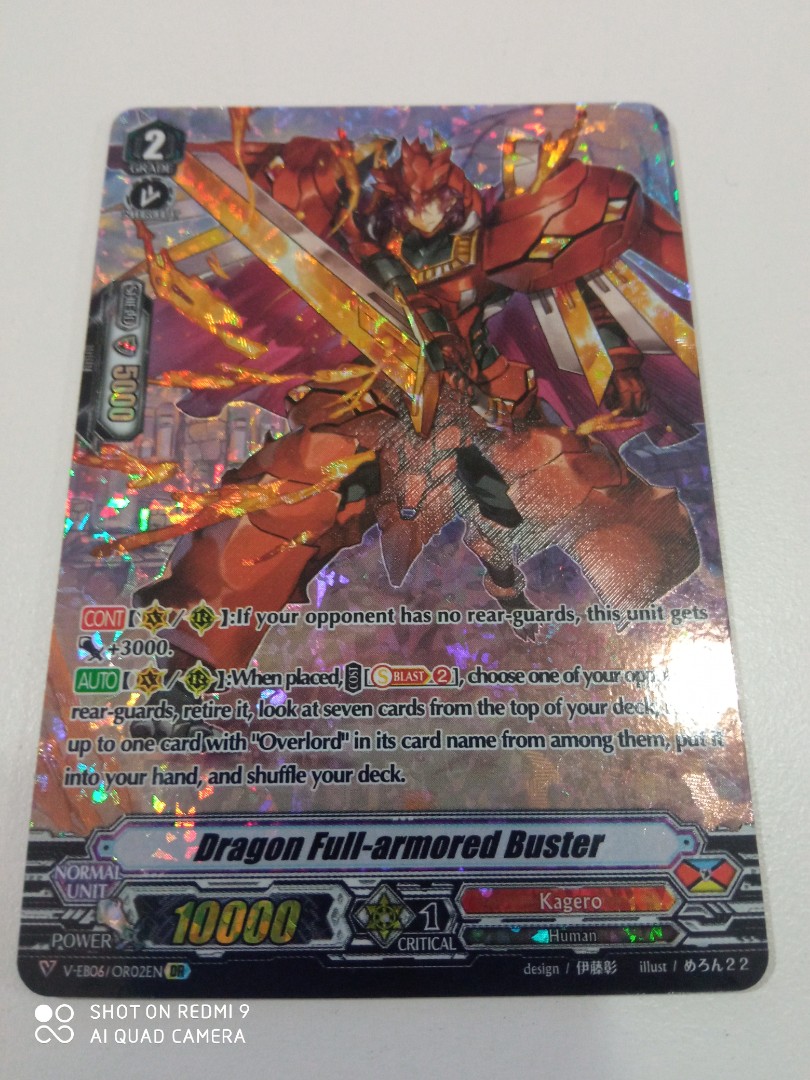 VGE V-EB06/006EN RRR Dragon Full-Armored Buster, Hobbies & Toys, Toys ...