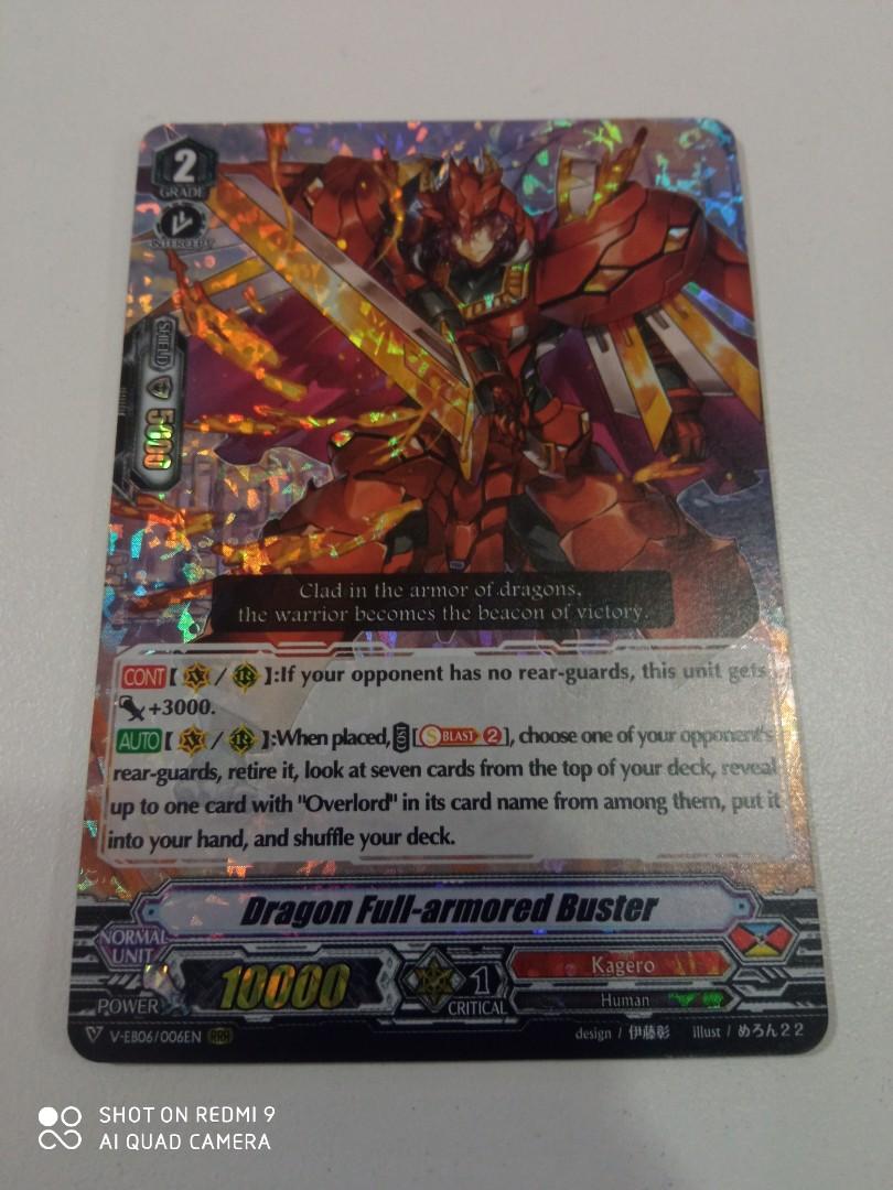 VGE V-EB06/006EN RRR Dragon Full-Armored Buster, Hobbies & Toys, Toys & Games on Carousell
