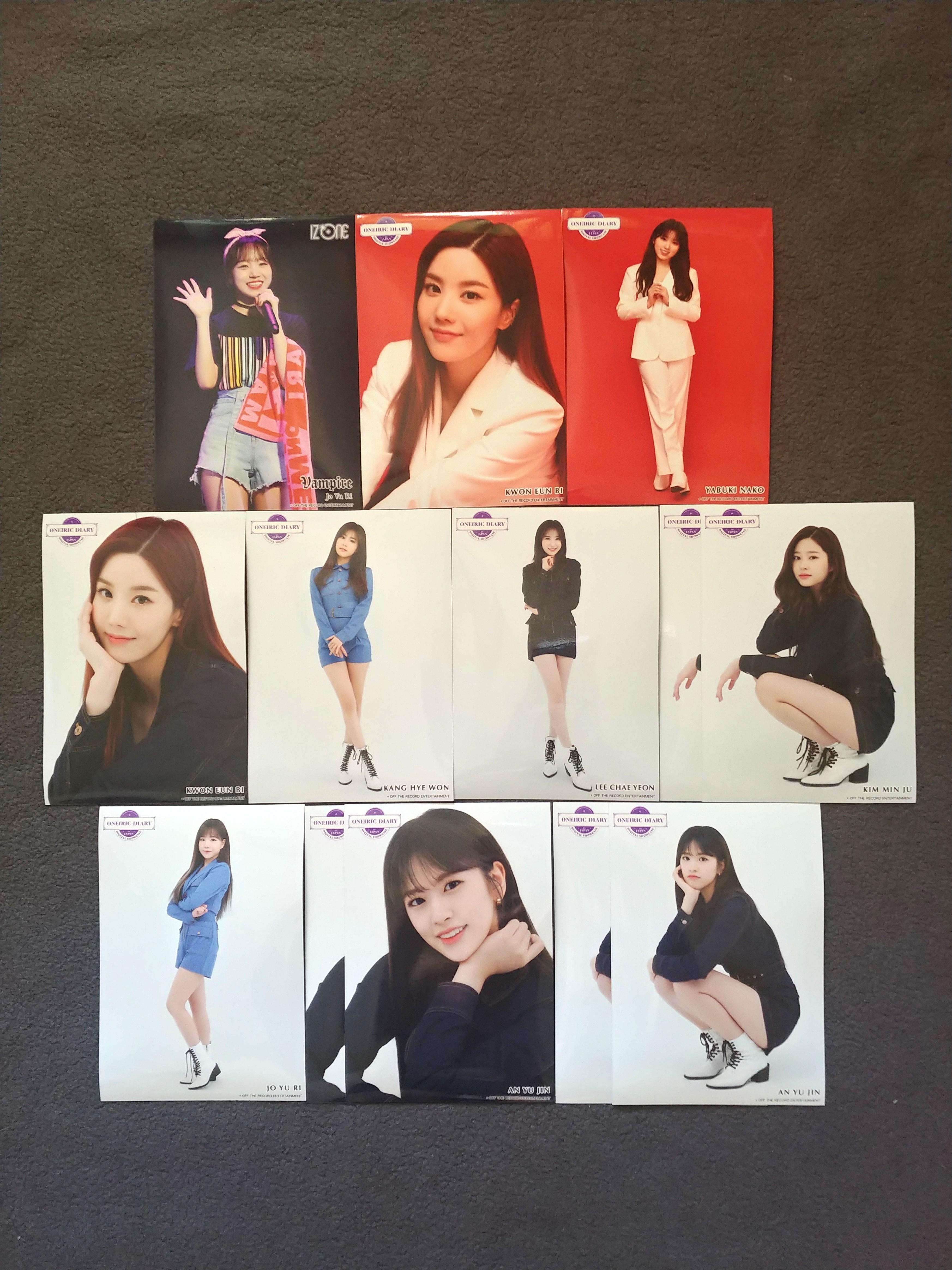 [wts] iz*one izone oneiric diary japan showcase & vampire raw photos ...