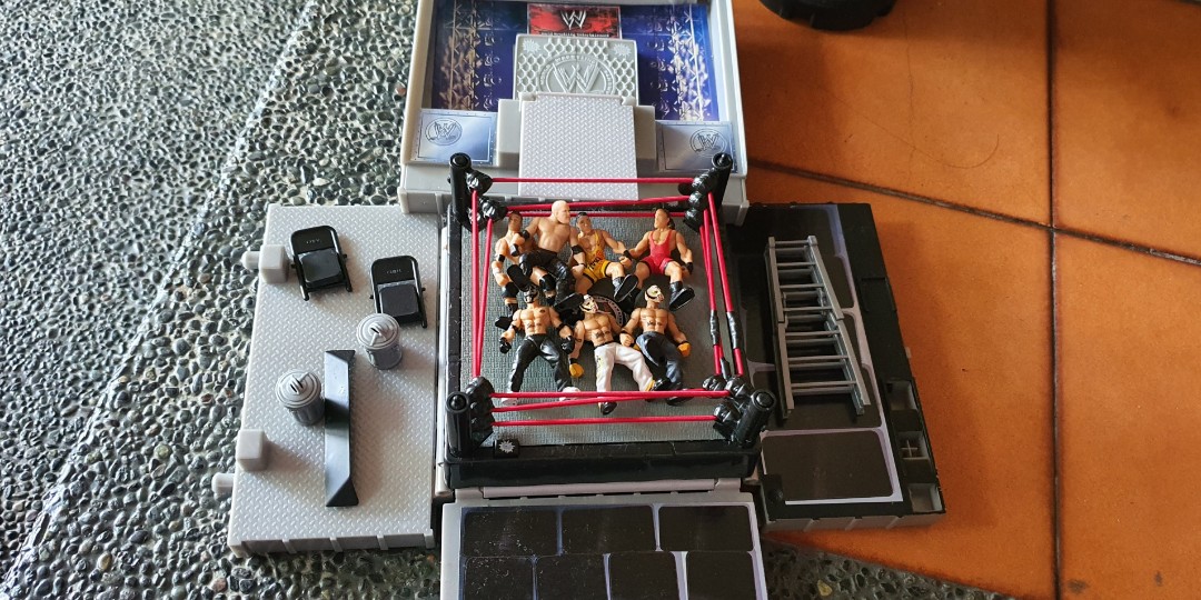 WWE miniature Set Jakks Ring figures and accessories, Hobbies & Toys ...