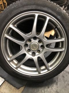 Original Japan Sport Rim Rays Versus 20” with Tyre, Car Accessories ...