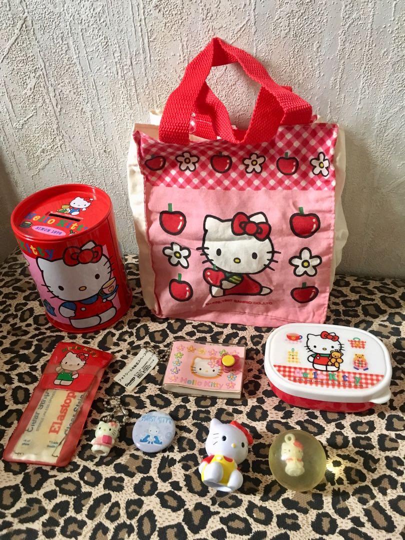 第一彈⚡️ 90s 90年代 中古 絕版 Hello Kitty Sanrio stuffs 產品 正版 KT控 Kitty 愛好者 珍藏 ...