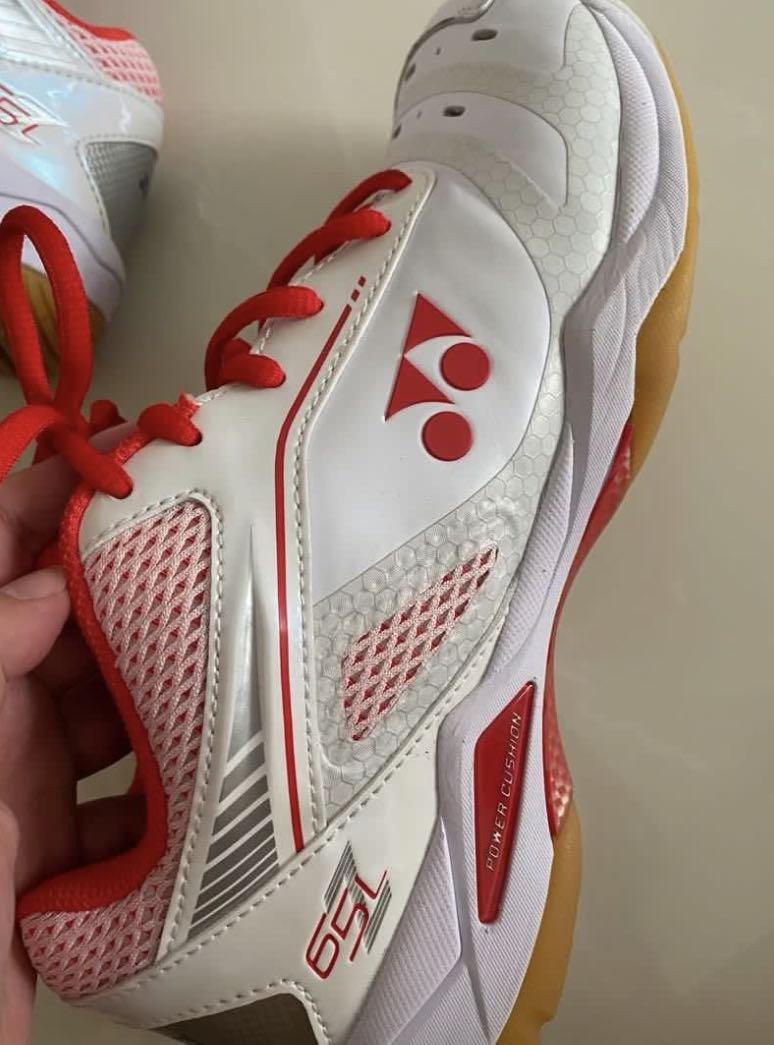 [Almost new] Badminton Shoes Yonex Power Cushion 65Z Ladies White/Red ...