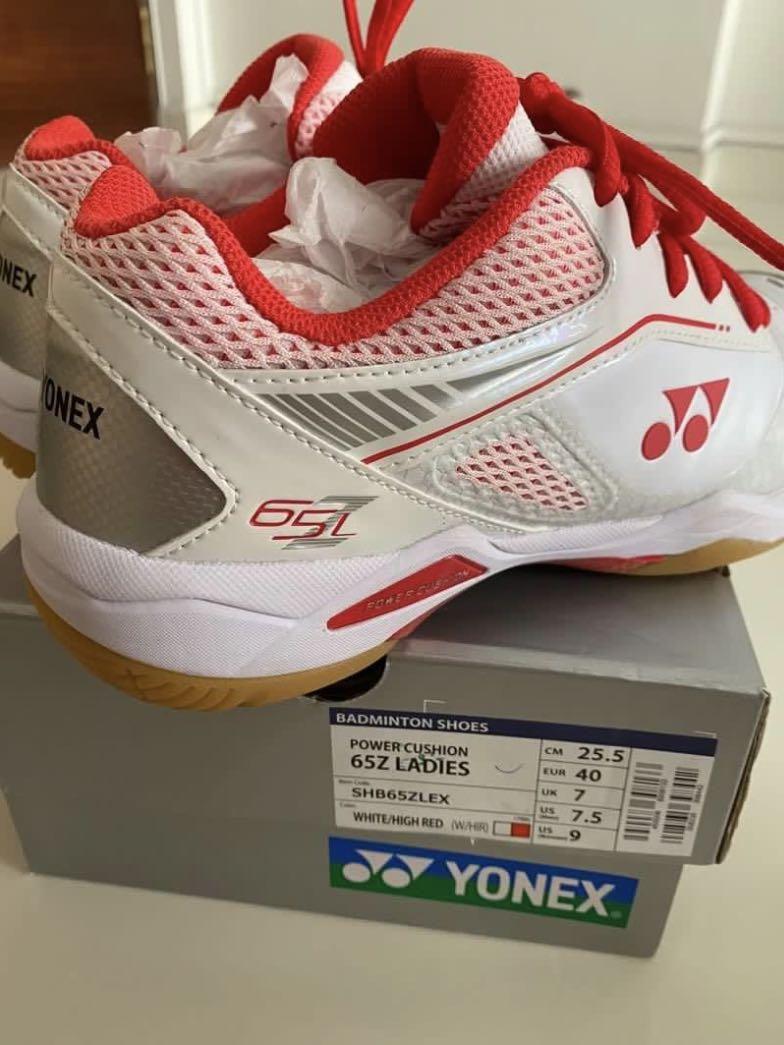 [Almost new] Badminton Shoes Yonex Power Cushion 65Z Ladies White/Red ...