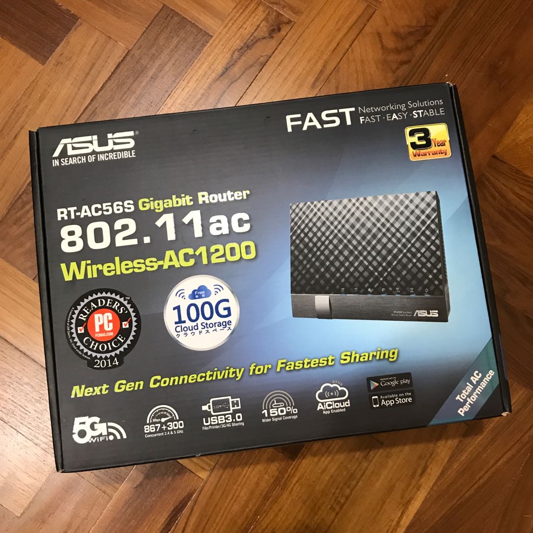 Asus RT-AC56S Router, Computers & Tech, Parts & Accessories, Networking ...