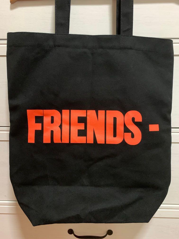 BNWT Vlone x Fragment “FRIENDS” Tote Bag, Men's Fashion, Bags ...