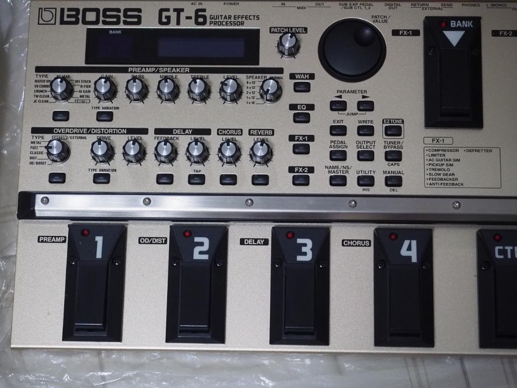 Boss GT-6 Guitar Effect Processor, Hobbies & Toys, Music & Media ...