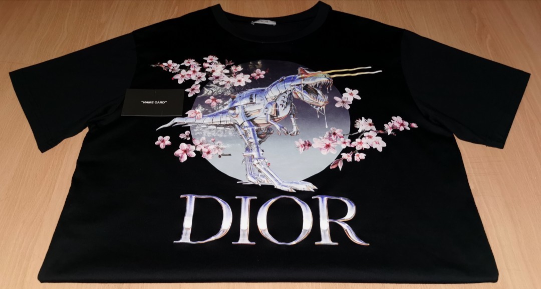 Dior Sorayama Dinosaur tee, Men's Fashion, Tops & Sets, Tshirts & Polo ...