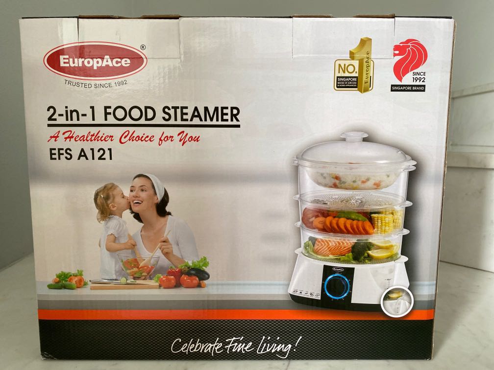 EuropAce 2-in-1 Food Steamer, TV & Home Appliances, Kitchen Appliances ...