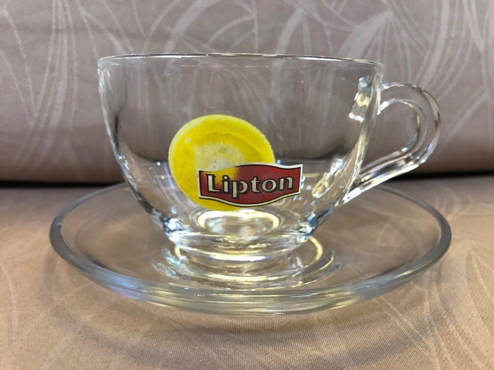 Lipton Glass Cup, Furniture & Home Living, Kitchenware & Tableware ...