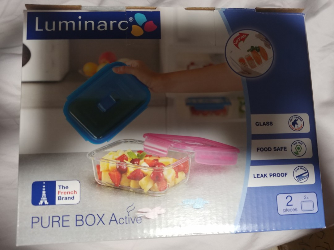 Luminarc Pure Box Active 820ml×2, TV & Home Appliances, Kitchen ...
