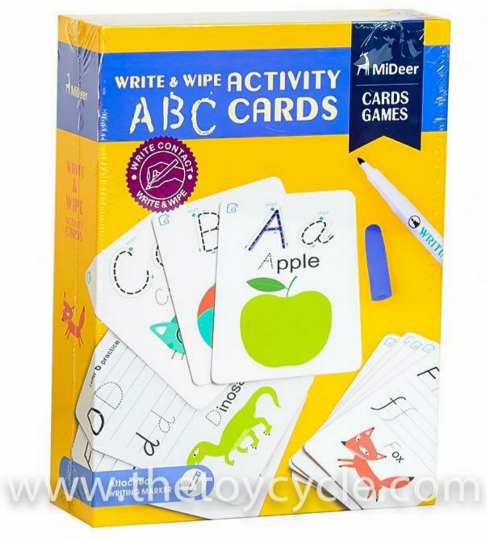 MiDeer - Write & Wipe - Activity Cards - ABC Alphabets, Hobbies & Toys ...