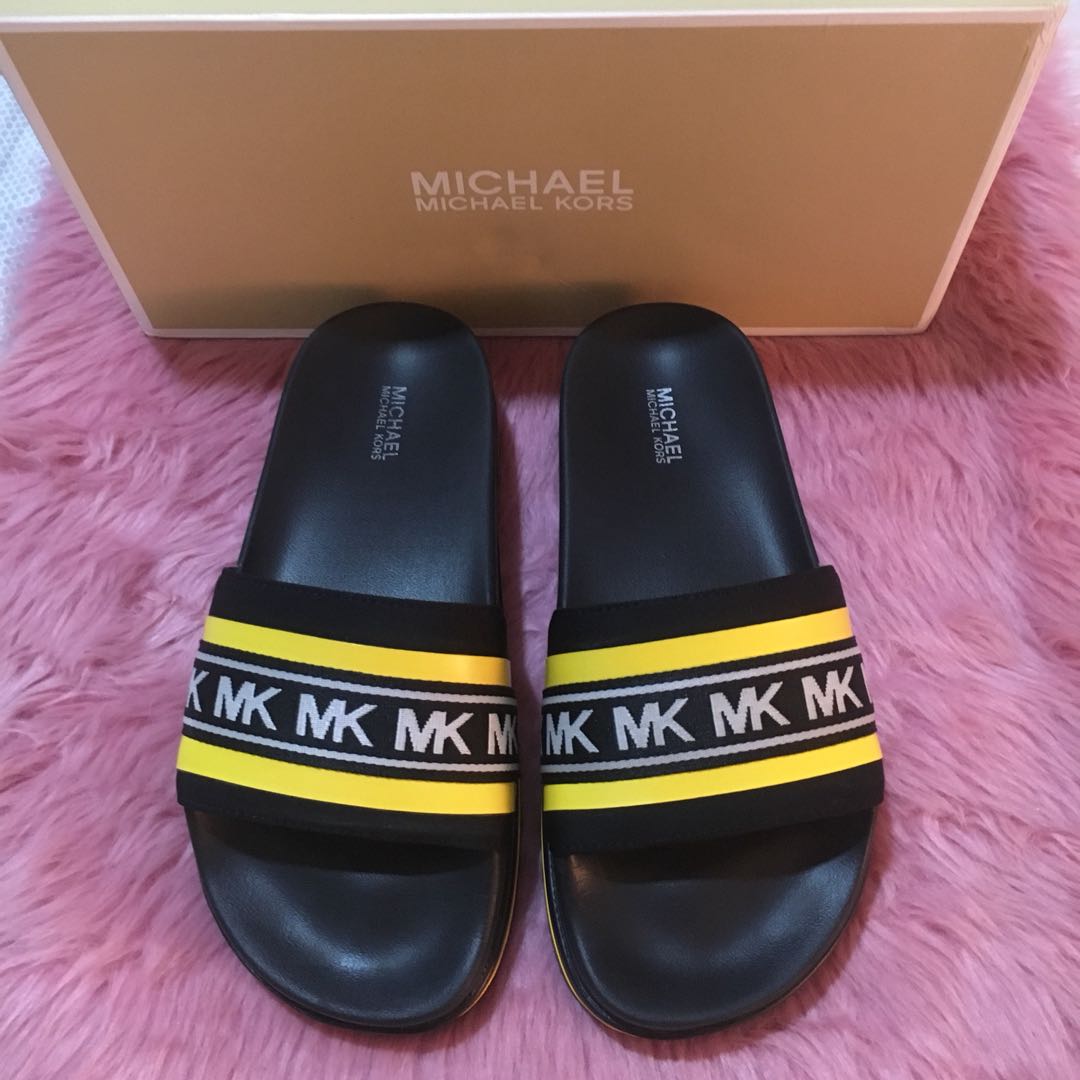 MK Slides, Women's Fashion, Footwear, Slippers and slides on Carousell