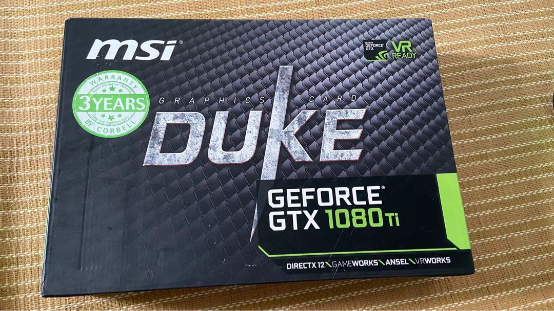 MSI GeForce GTX 1080 ti Duke, Computers & Tech, Parts & Accessories ...