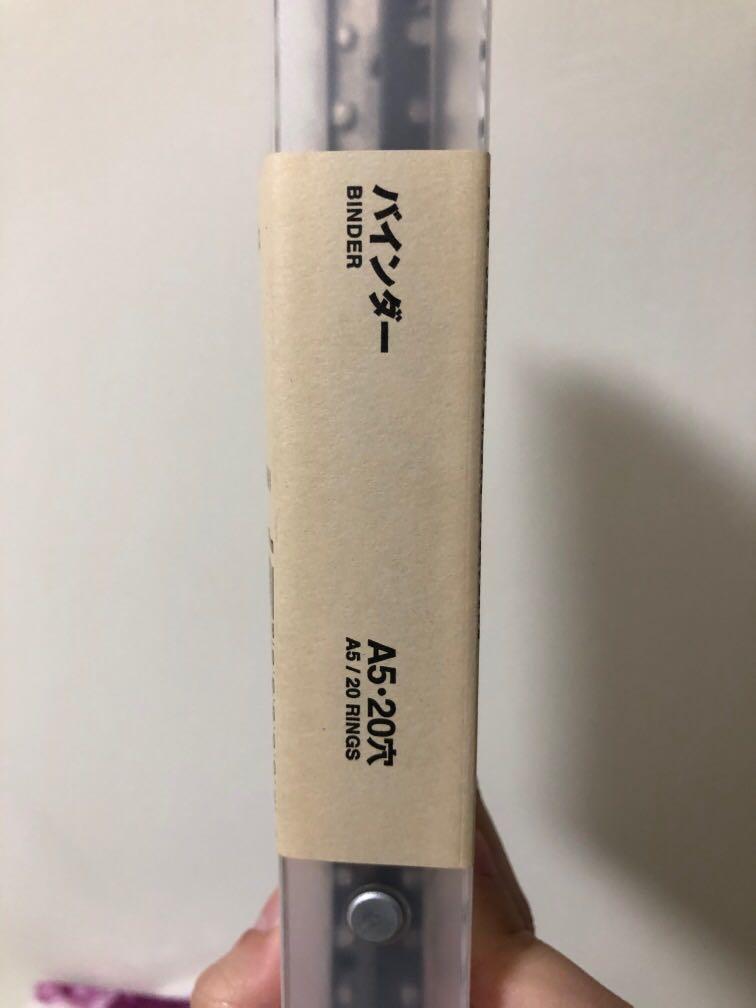 Muji A5 binder 20rings, Hobbies & Toys, Stationery & Craft, Stationery ...