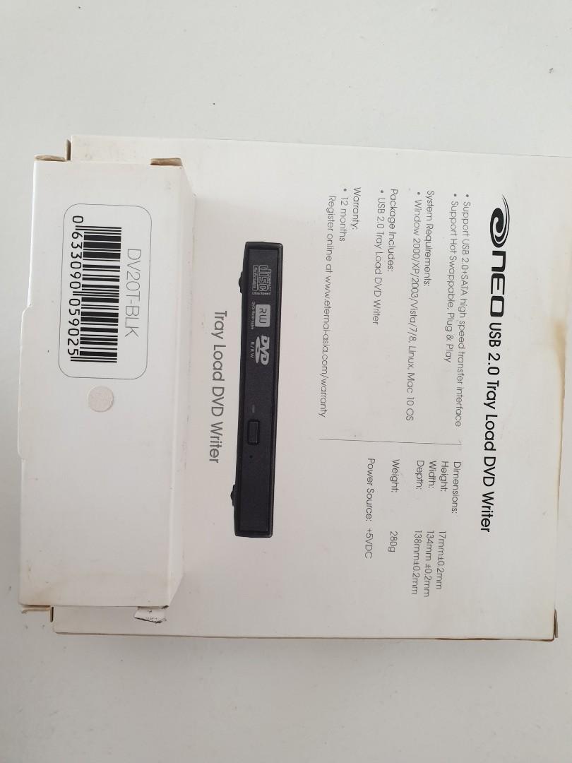 Neo External tray load dvd writer (new), Computers & Tech, Parts ...