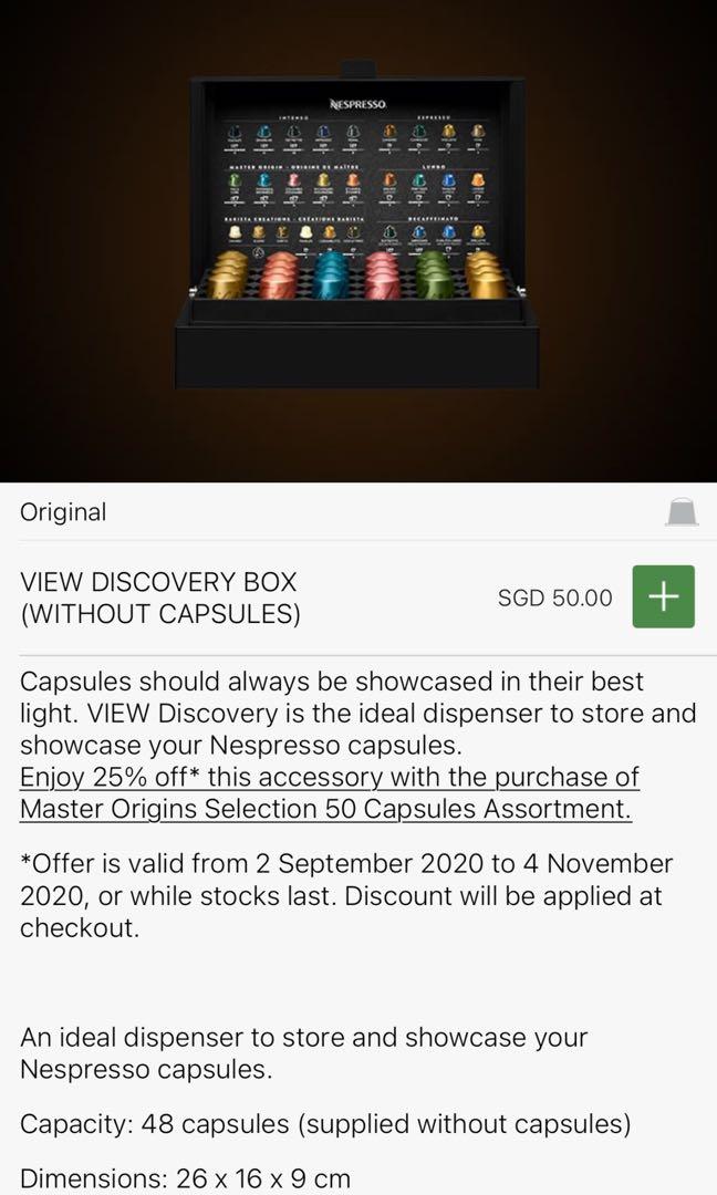 Nespresso - VIEW DISCOVERY BOX (Original price: $50), TV & Home ...
