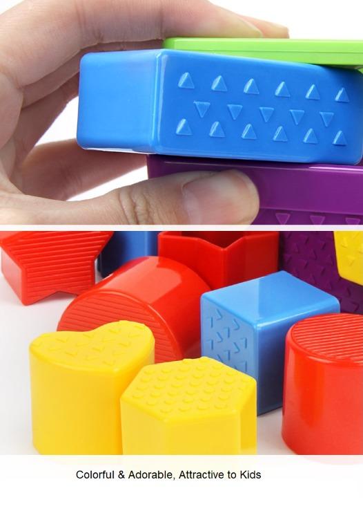 【READY STOCK SG】Block Shapes Toys/ Shapes & Colors Block Toys for Kids ...