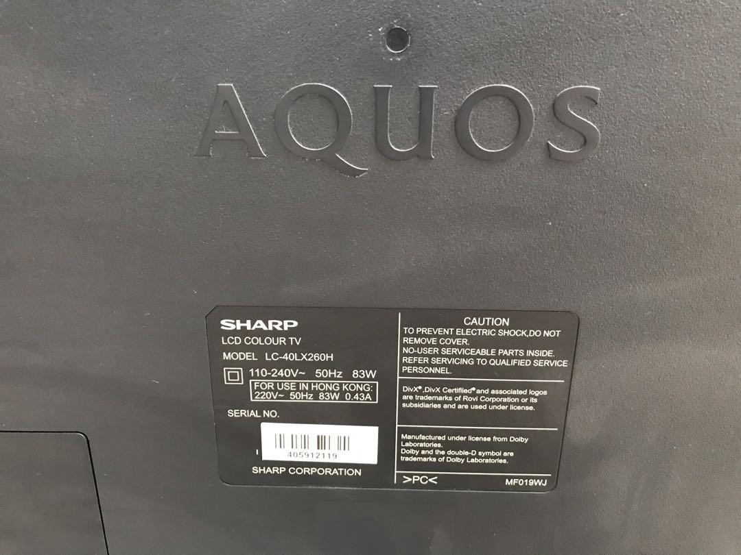 Sharp TV 內置高清36吋連原廠搖控器, 家庭電器, 電視 & 其他娛樂, 電視 - Carousell