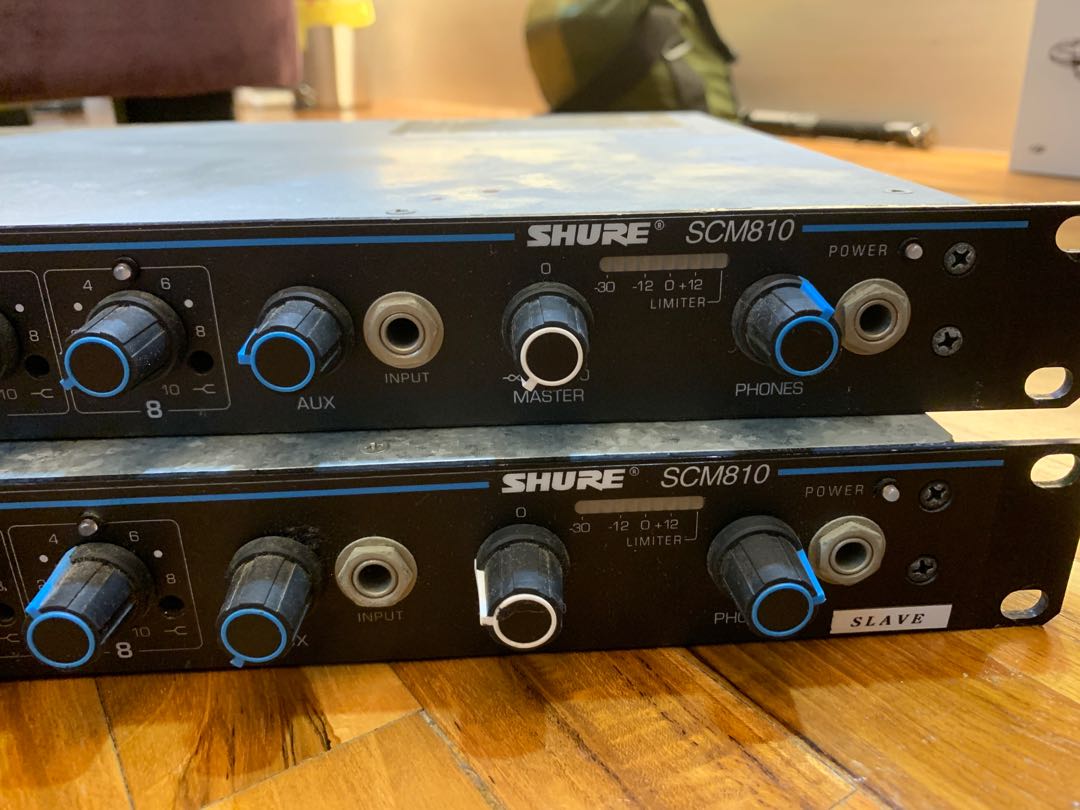 Shure SCM810 Microphone Preamp Audio Sound Mixer, Audio, Other Audio ...