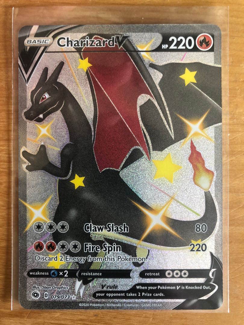 S/T> Shiny Charizard V, Hobbies & Toys, Toys & Games on Carousell