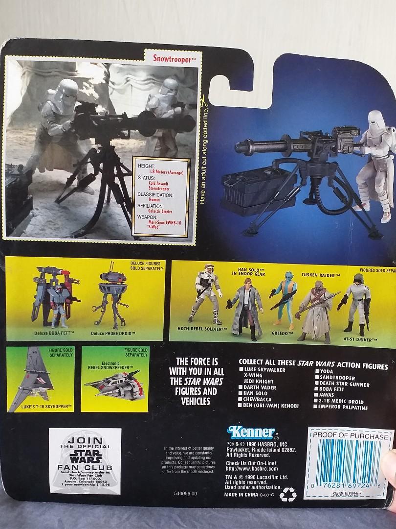 Star Wars Snowtrooper Deluxe with E-Web Heavy Repeating Blaster ...