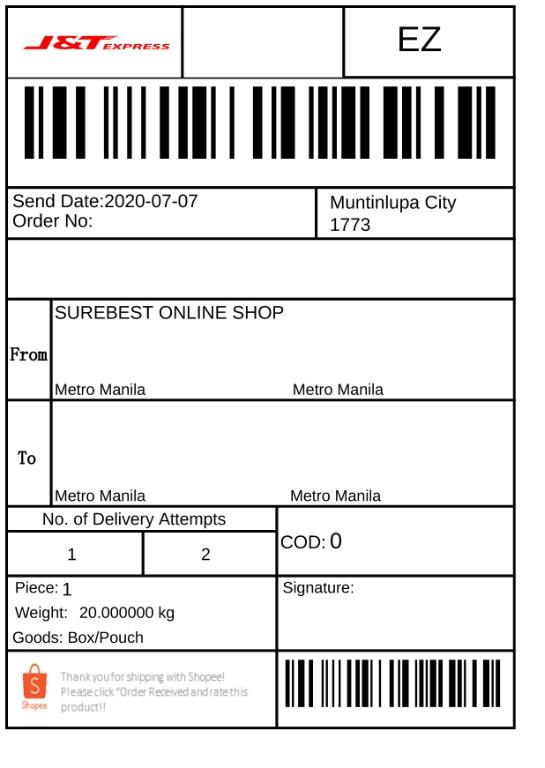 [SUREBEST] A6 Sticker Paper AWB (Air Way Bill) for inkjet and Laser ...