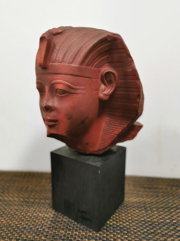 Table Top Stone Carving ancient Egyptian Head Display, Furniture & Home ...
