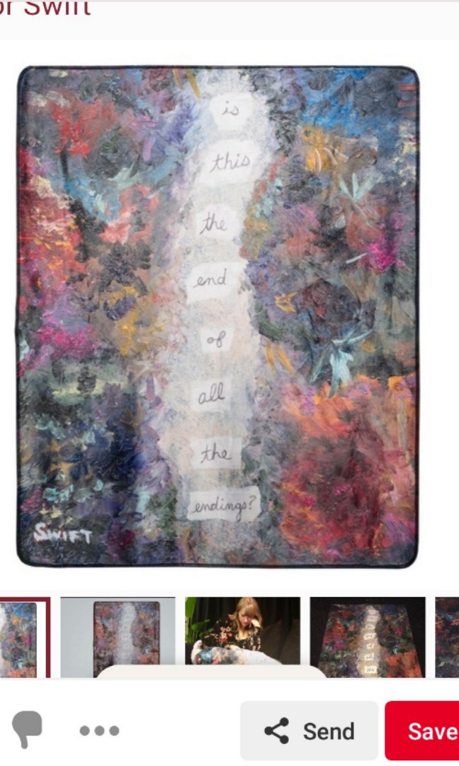 Taylor Swift reputation -inspired blanket king of my heart poem ...