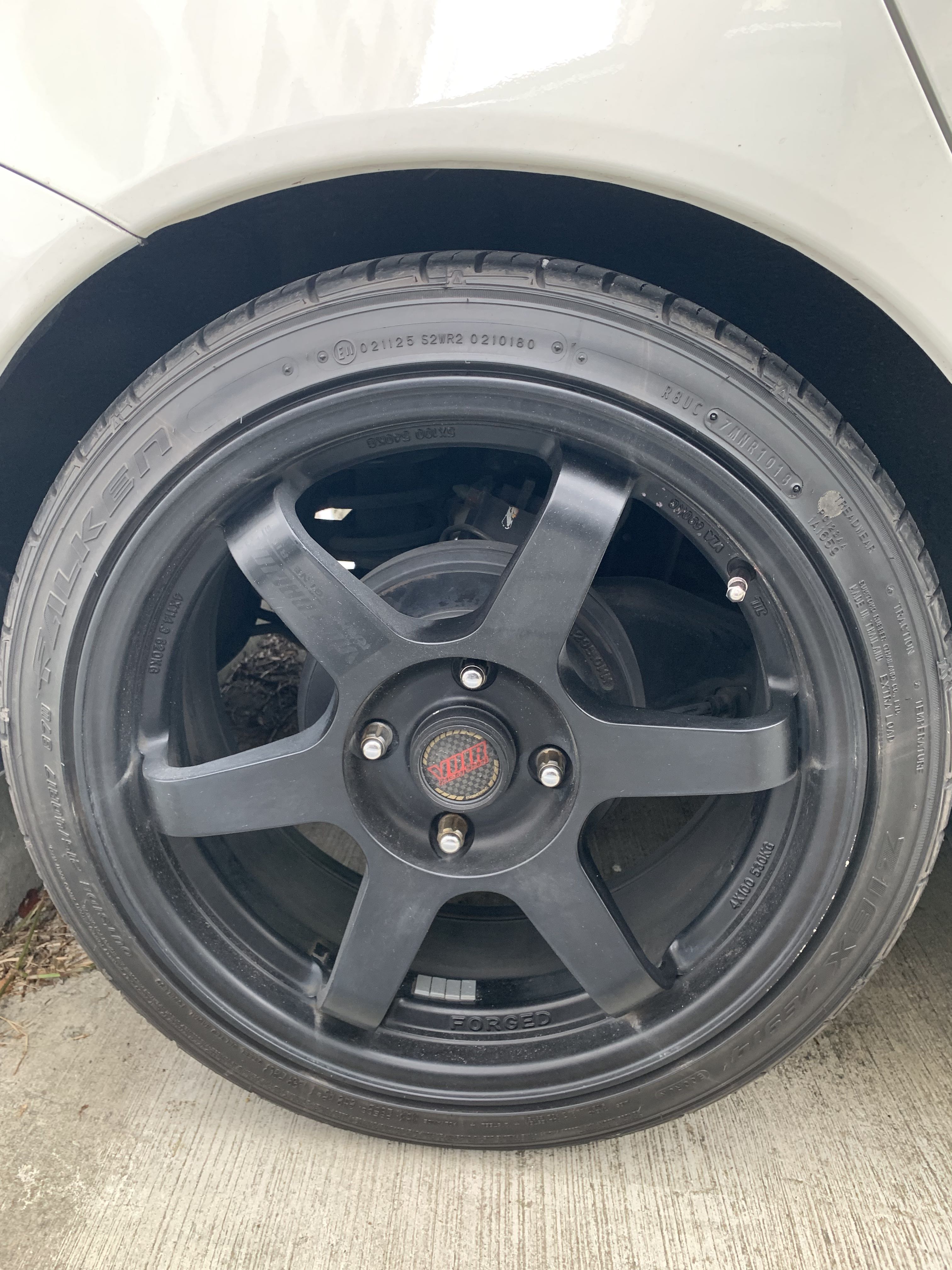 TE37 Replica 17 inch, Car Accessories, Tyres & Rims on Carousell