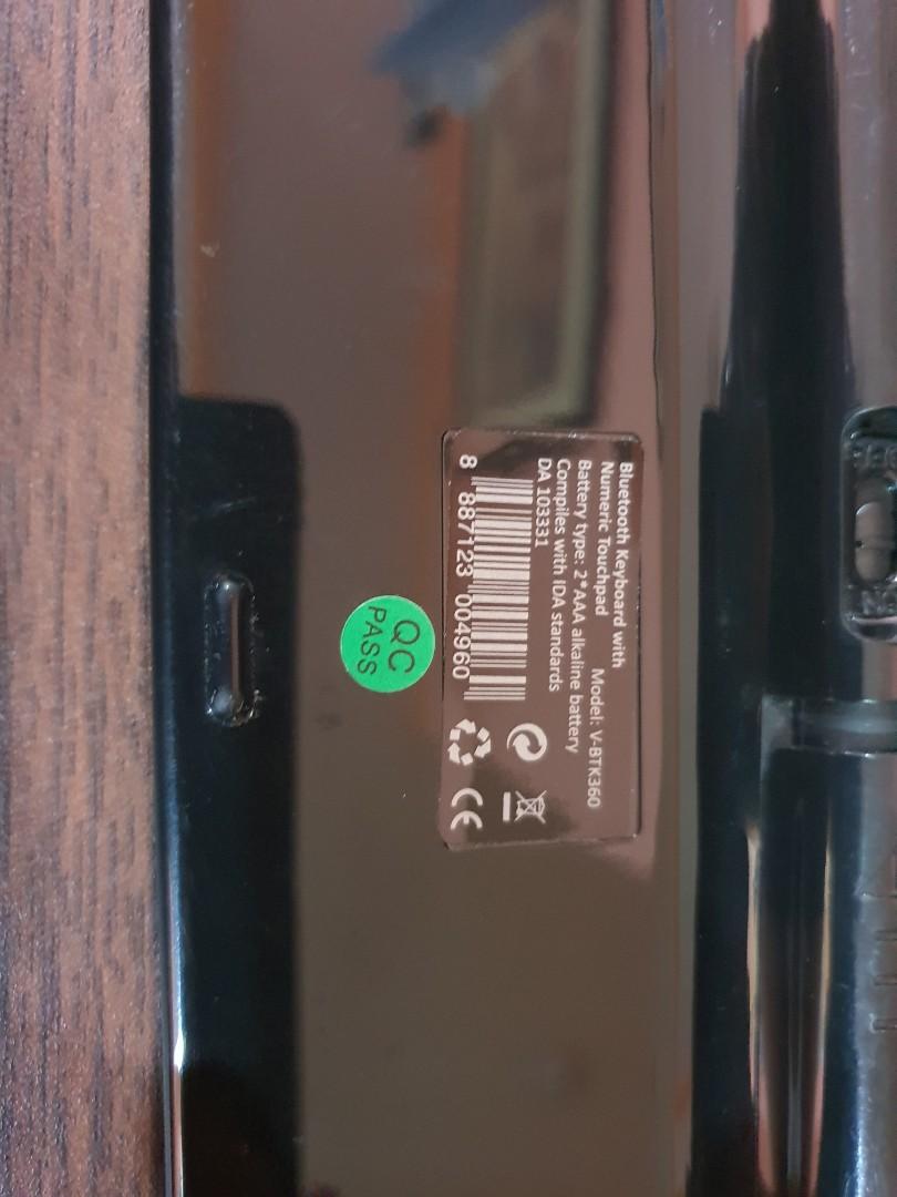 Valore Wireless Keyboard BTK-360, Computers & Tech, Parts & Accessories ...