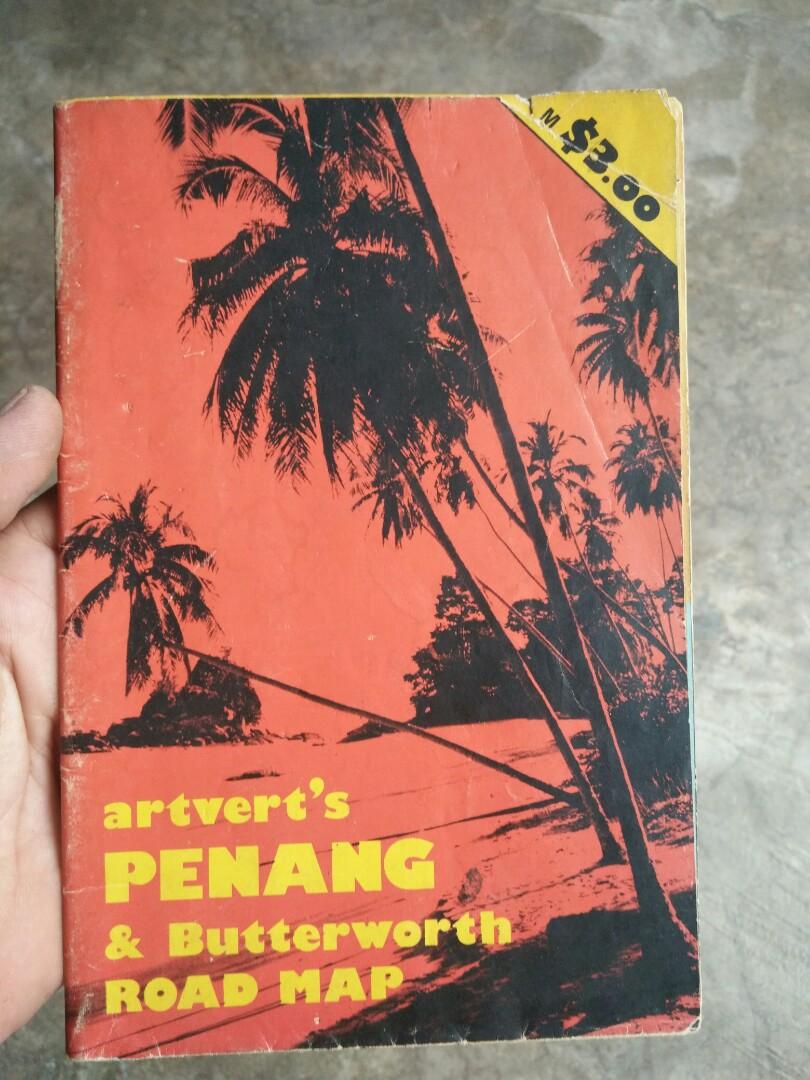 VINTAGE MAP PETA LAMA PENANG, Hobbies & Toys, Collectibles ...