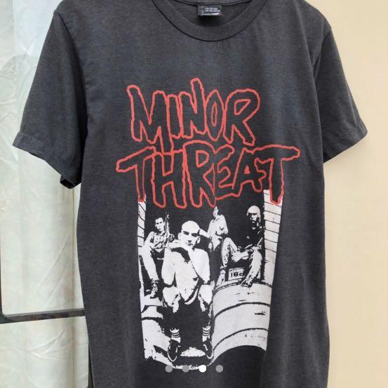 Vintage Minor Threat Band T-Shirt Kaos Nirvana, Fesyen Pria, Pakaian ...