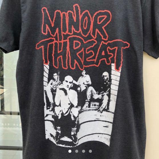 Vintage Minor Threat Band T-Shirt Kaos Nirvana, Fesyen Pria, Pakaian ...