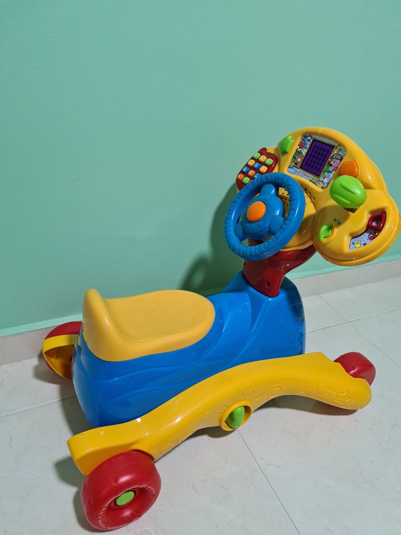 Vtech 3 in 1 Smart Wheel, Babies & Kids, Infant Playtime on Carousell