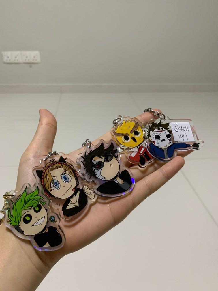 youtubers fan made keychains, Everything Else on Carousell