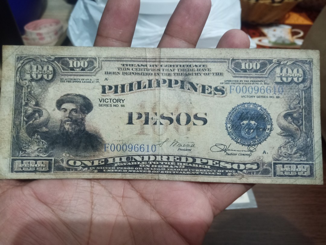 100 peso bill victory, Hobbies & Toys, Memorabilia & Collectibles ...
