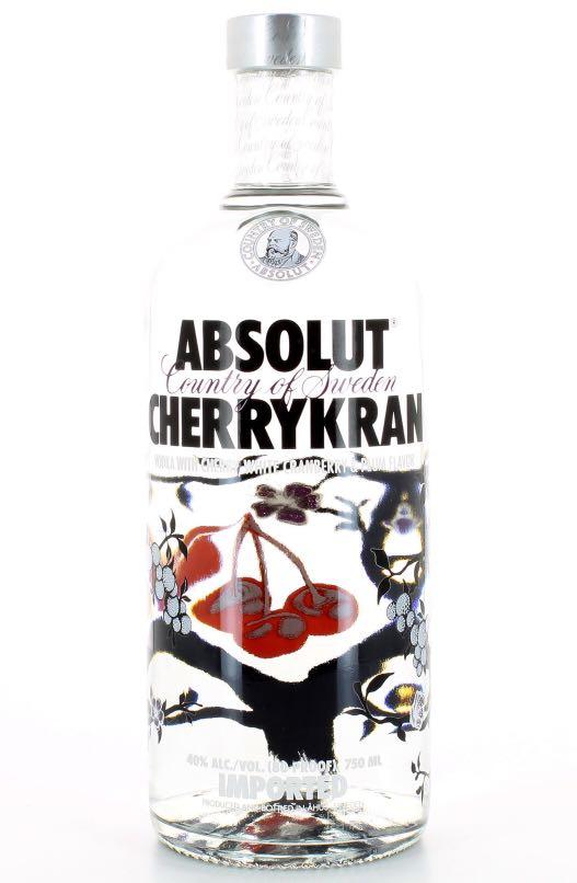 ABSOLUT Vodka 1L Cherrykran, Food & Drinks, Alcoholic Beverages on ...
