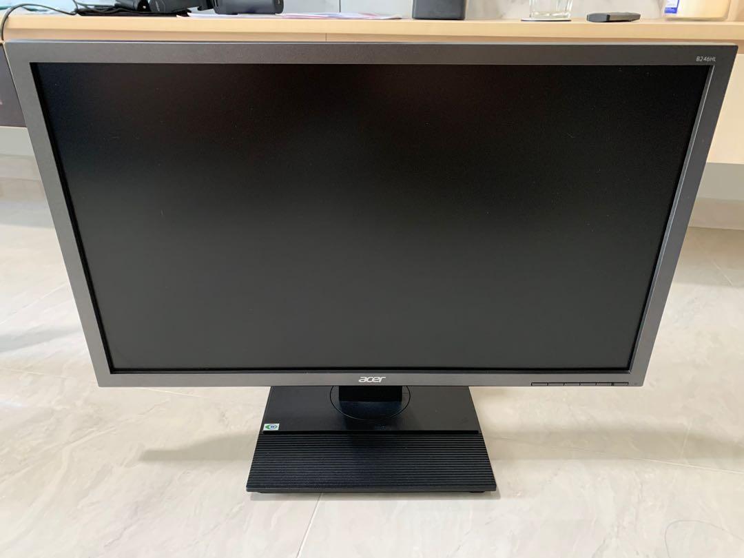 Acer 24” Wide Screen Monitor B246HL, Computers & Tech, Parts ...