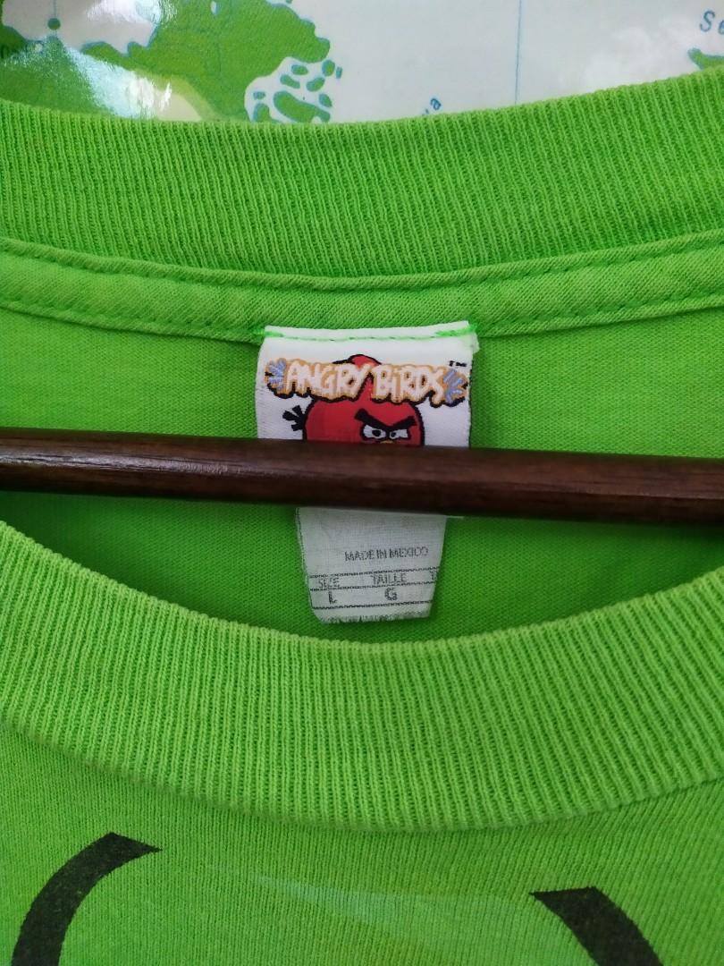 Angry bird, Fesyen Pria, Pakaian , Atasan di Carousell