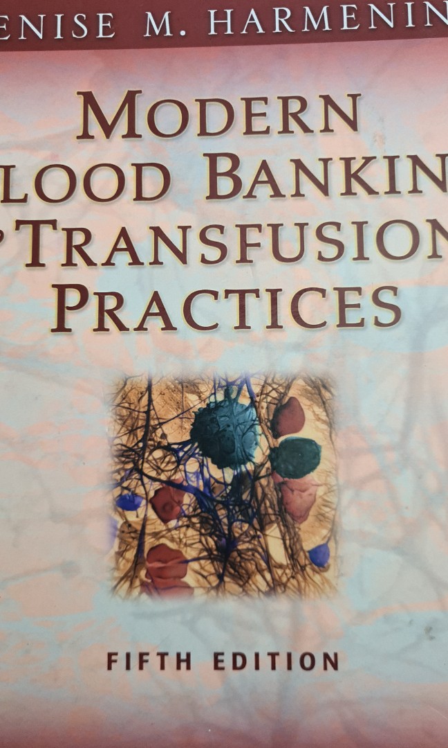 Blood Banking, Hobbies & Toys, Books & Magazines, Assessment Books on ...