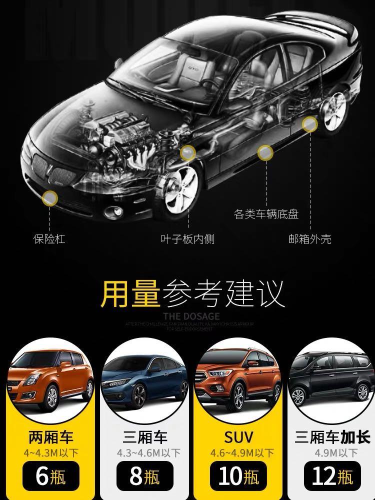 Car chassis armor self-spraying anti-rust paint, sound insulation glue ...