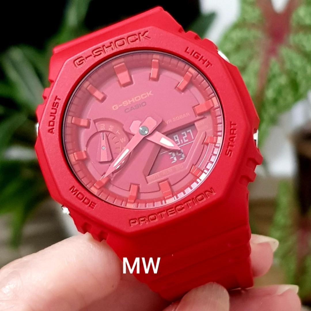 Casio g shock red tmj merah ga2100 ga-2100 ga-2100-4dr watch, Luxury ...