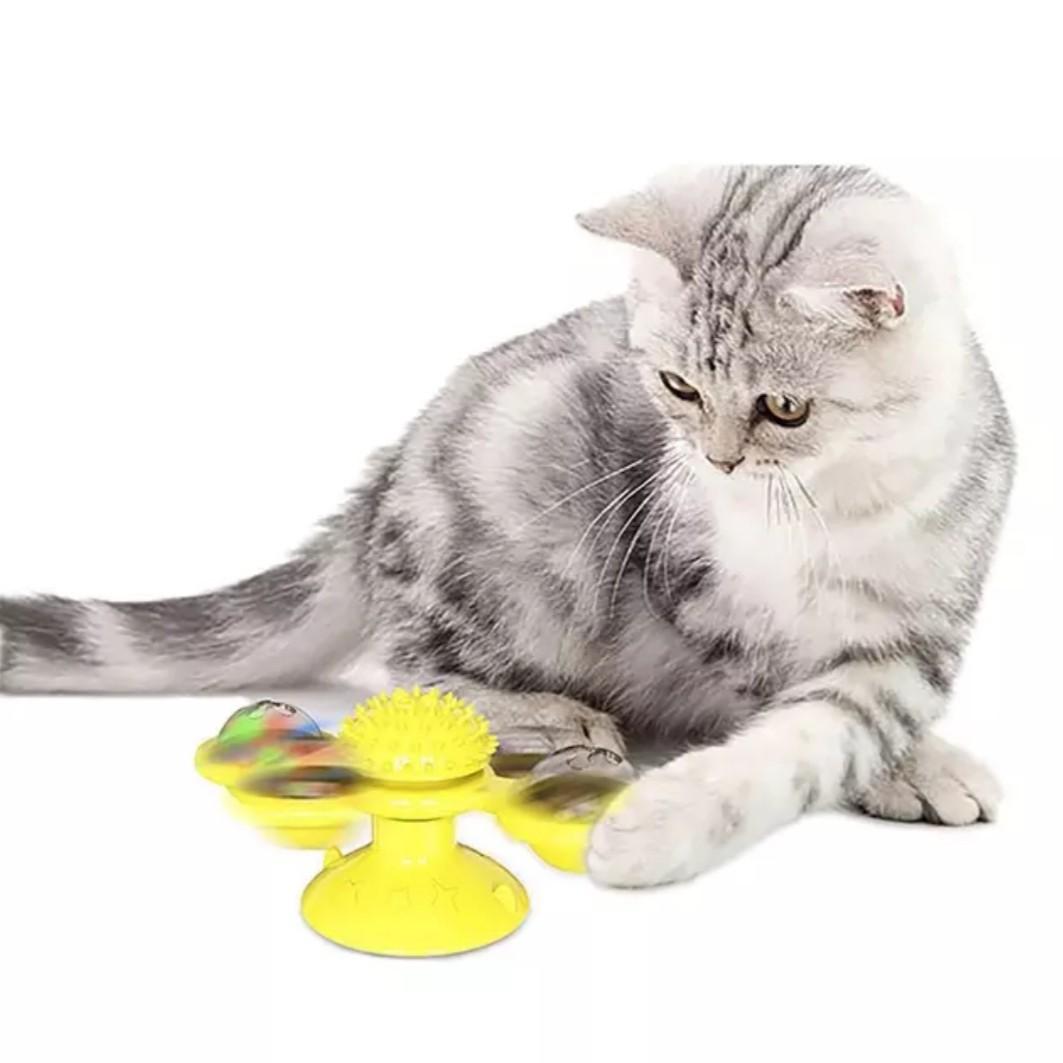 Cat Spin Toy with LED & Catnip Ball, Pet Supplies, Homes & Other Pet ...
