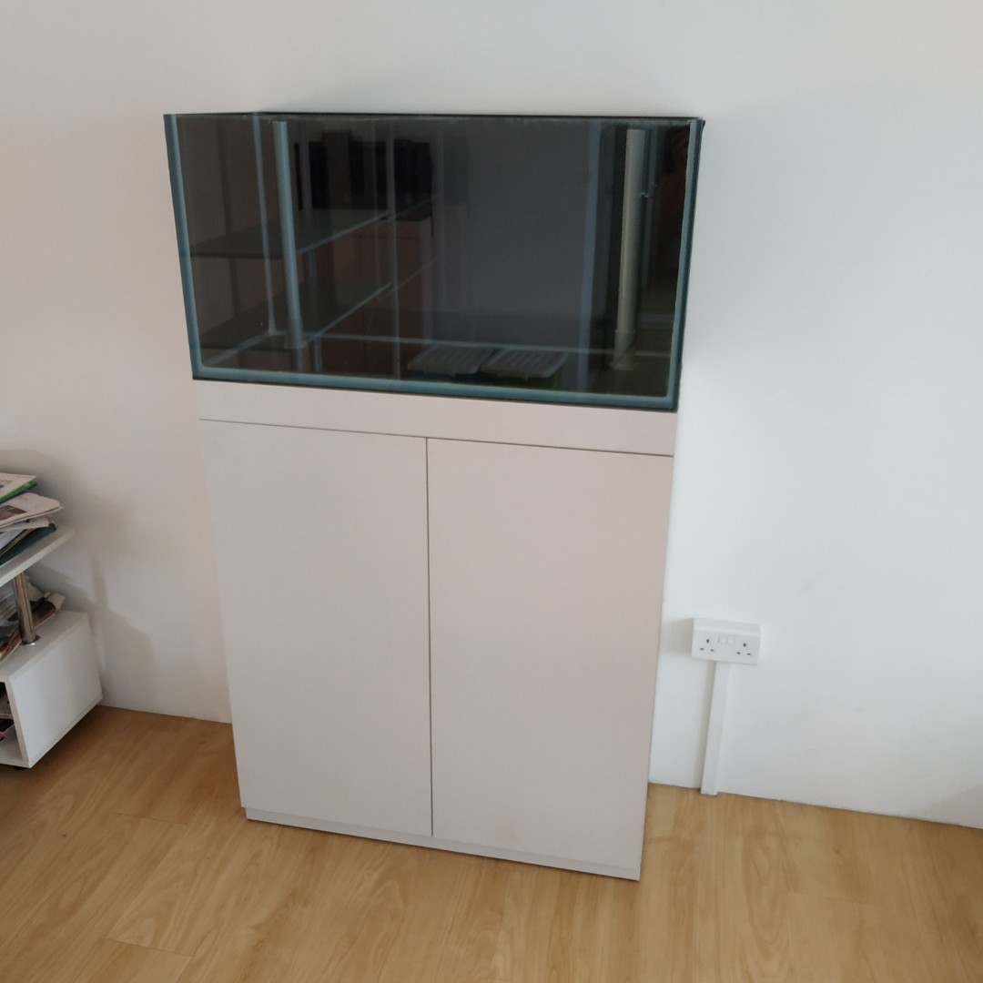 Custom overflow tank with sump & cabinet, Pet Supplies, Homes & Other ...