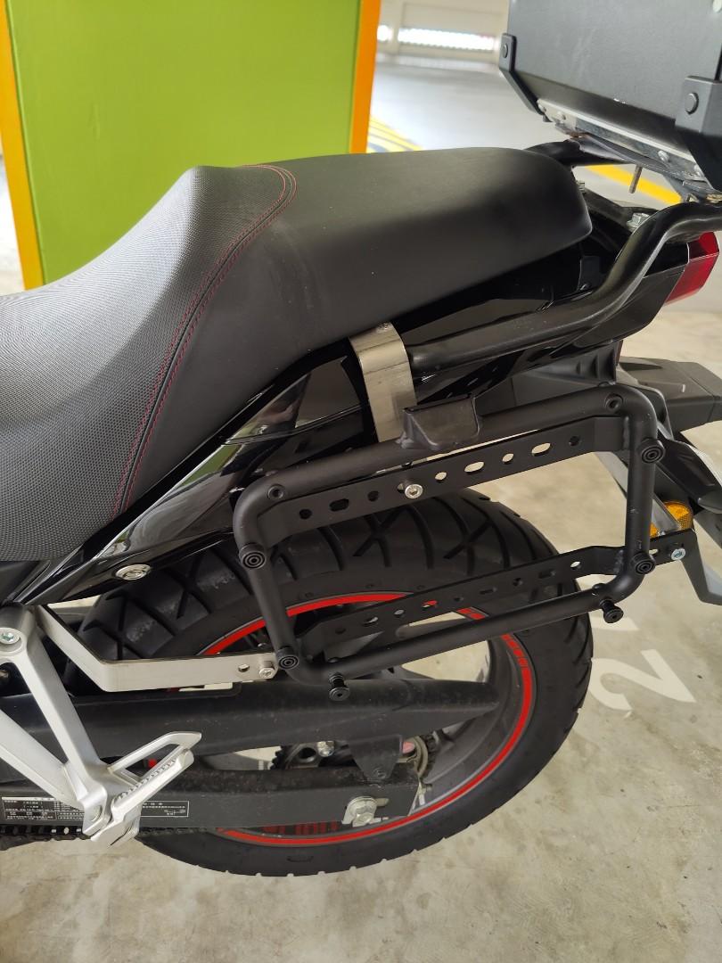 Fighthawk Side rack for Plastic Pannier, Motorcycles, Motorcycle ...